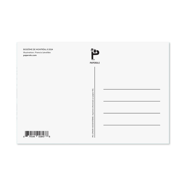 BIODÔME DE MONTRÉAL POSTCARD - 5 ECOSYSTEMS – Paperole