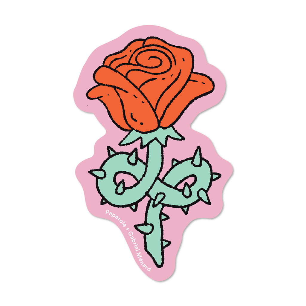 ROSE STICKER – Paperole