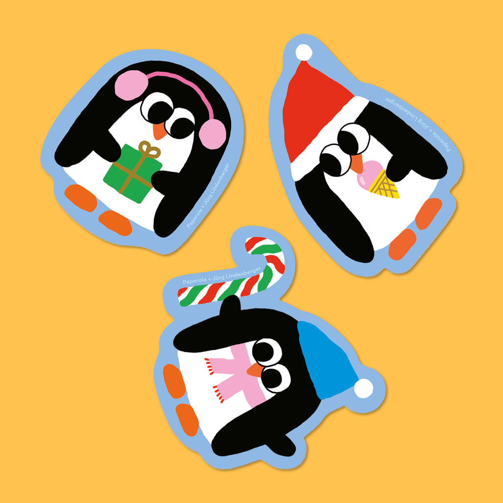 “FAMILY OF PENGUINS” STICKER BUNDLE – Paperole