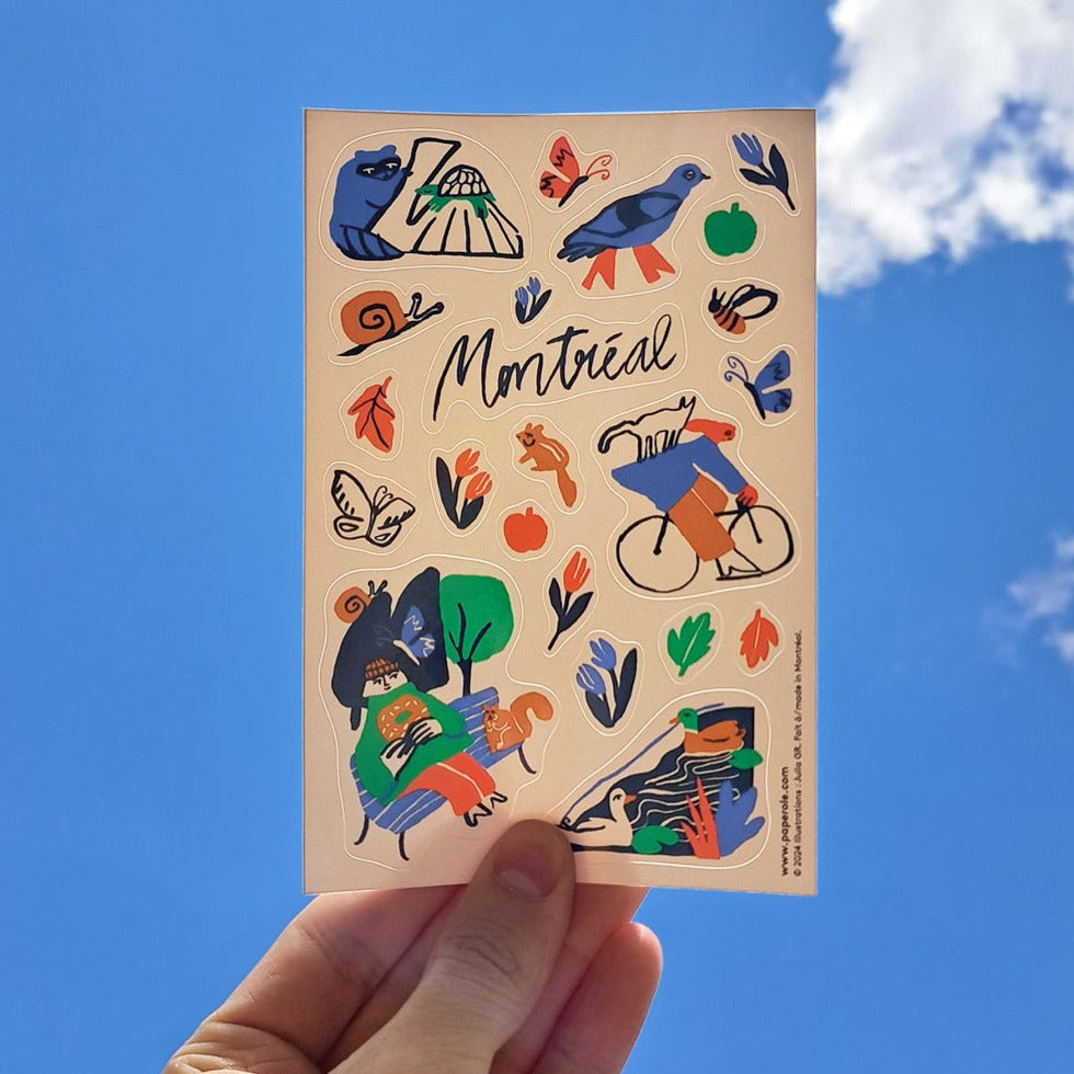BALADE À MONTRÉAL – Sticker Sheet – Paperole
