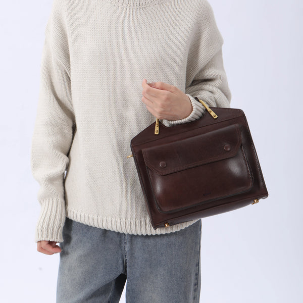 NEO RETRO LARGE CROSSBODY BAG - Espresso — by Uppdoo – Paperole