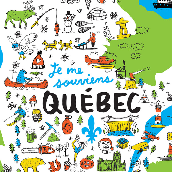 TOP QUÉBEC, 11" x 14" — by Francis Léveillée – Paperole