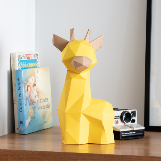BABY GIRAFFE PAPER MODEL — by SOFS design – Paperole