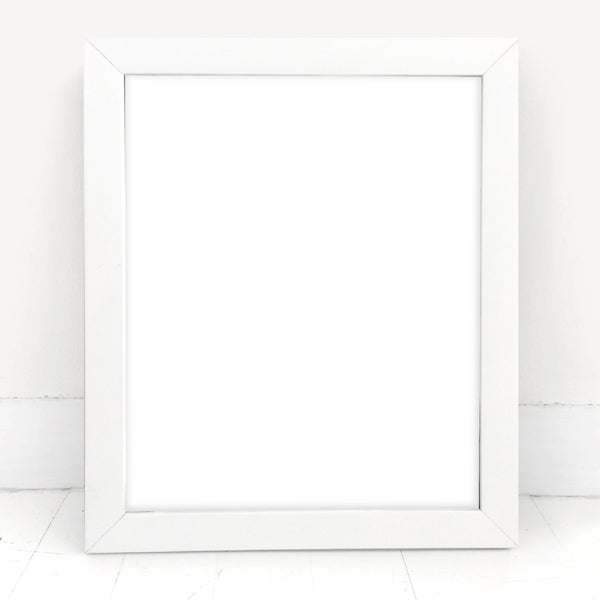 WHITE FRAME — Multiple Sizes — PICK UP ONLY – Paperole
