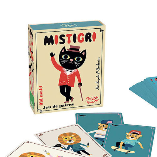MISTIGRI / OLD MAID CARD GAME — by VILAC and Ingela P. Arrhenius – Paperole