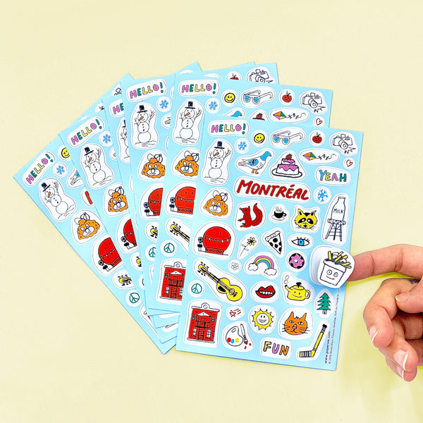 MONTRÉAL – Sticker Sheet – Paperole